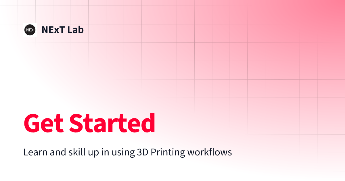 Get Started | NExT Lab