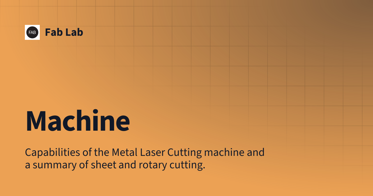 Machine | Fab Lab